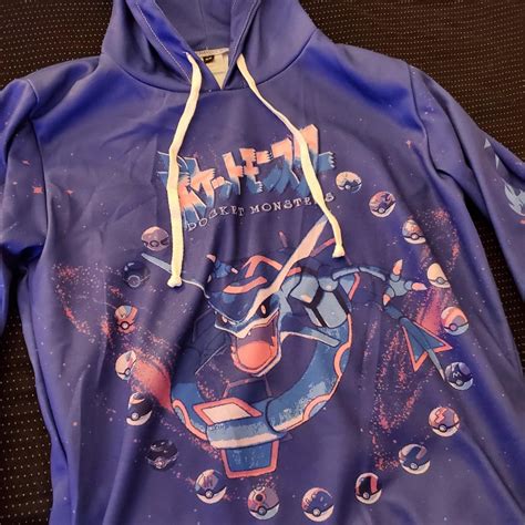 Rayquaza Pokémon Pocket Monsters Hoodie From Public Depop