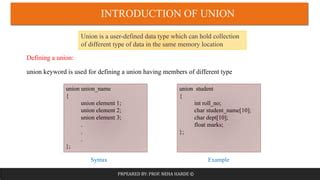 Module 5 Pointer Structures And Union Pptm Pdf