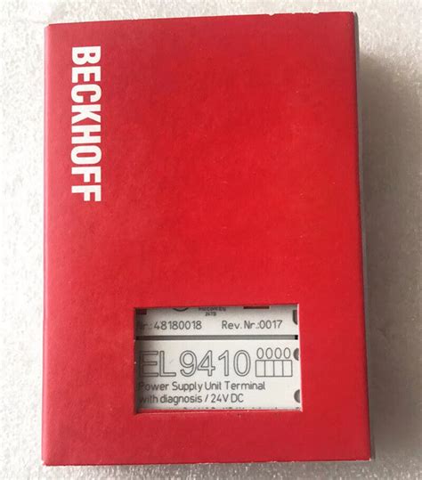 El9410 Beckhoff Power Supply Terminal For E Bus With Diagnostics
