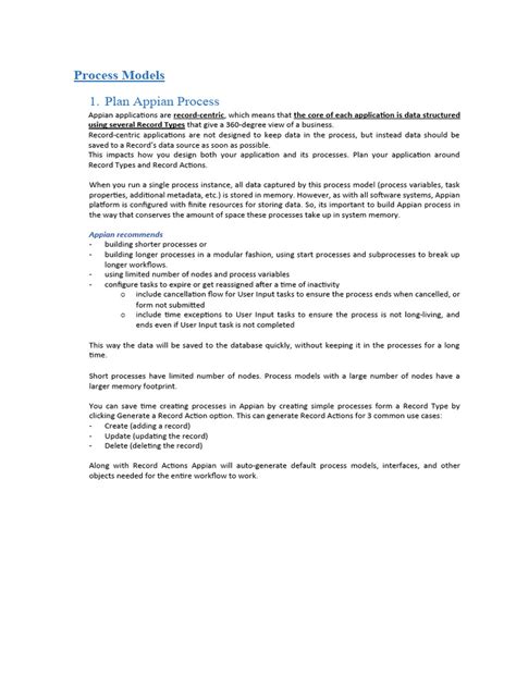 Appian Development Process Models Pdf Databases Relational Model
