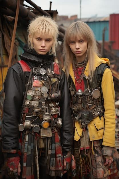 Premium Ai Image Two Women Wearing Different Colored Coats