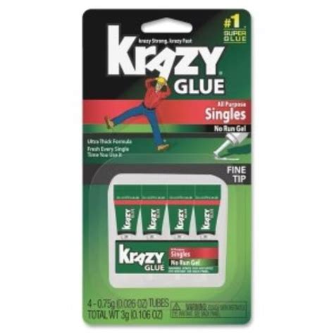 Krazy Glue Instant All Purpose Single Use Tubes 4 Ea