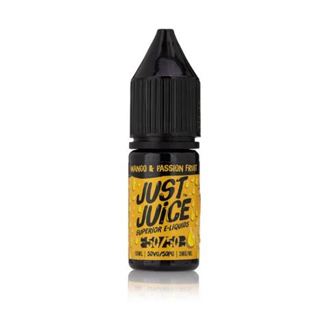 Just Juice Mango And Passionfruit E Liquid Electric Tobacconist Uk