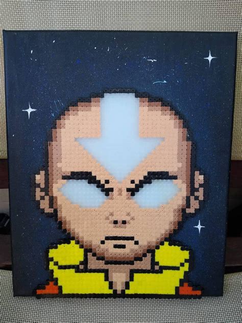 Aang Avatar The Last Airbender Hama Beads Canvas By Sydfox13 On Deviantart