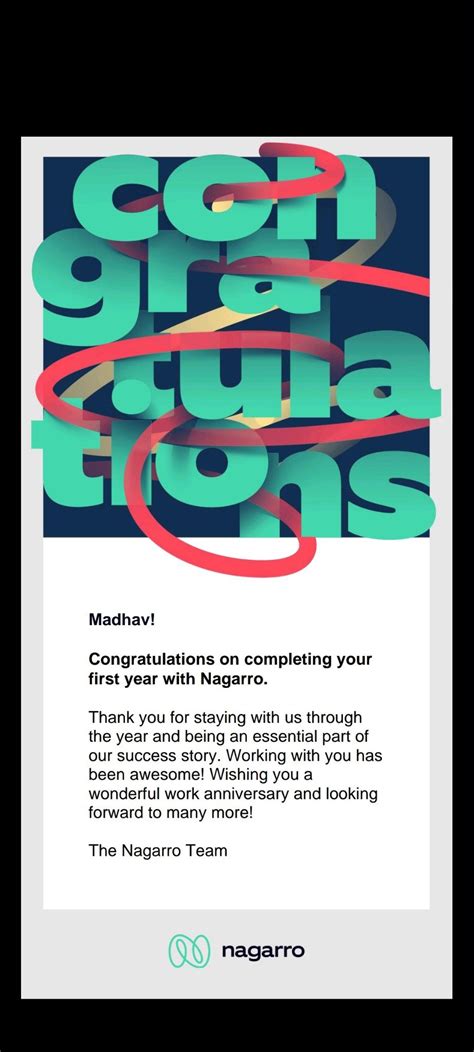 Madhav Vijay On Linkedin Feeling Proud On Completing 1 Year At Nagarro And Happy To Work With