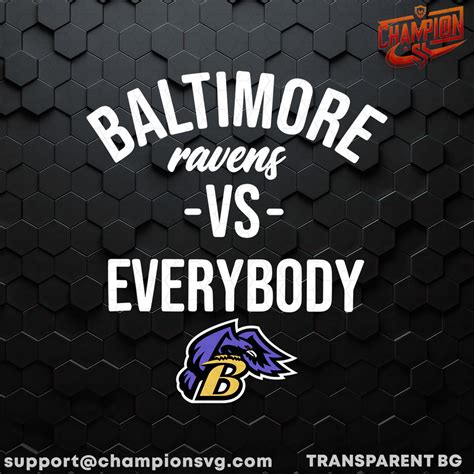 Baltimore Ravens Vs Everybody Svg