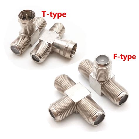 Divisor Tipo T De 3 Vias Sma Macho Para Dois Conectores Fêmea Conector