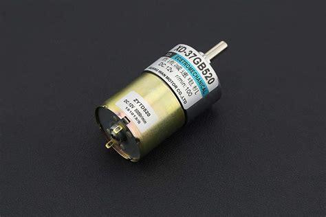 Metal Dc Geared Motor 12v 100rpm 12kgcm Dfrobot