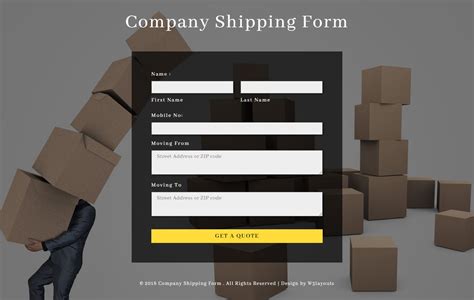 Shipping Form Flat Responsive Widget Template W3layouts