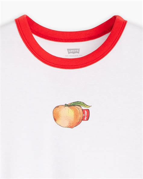 Graphic Ringer Mini T Shirt White Levis® Ca