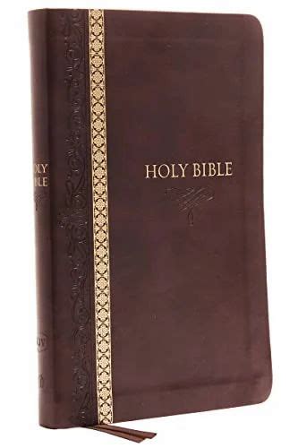 Kjv Thinline Bible Leathersoft Brown Thumb Indexed Red Letter