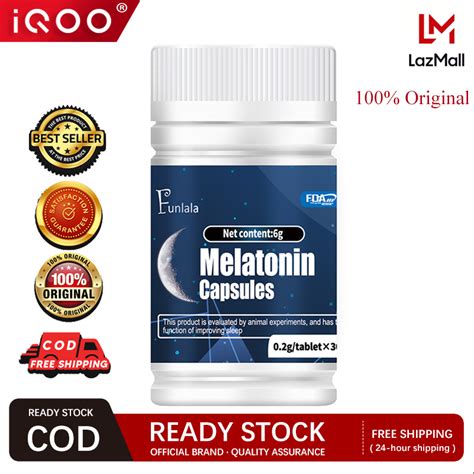 Iqoo Melatonin 6mg 30 Tablets Sleep Aid Puritans Pride Supplement
