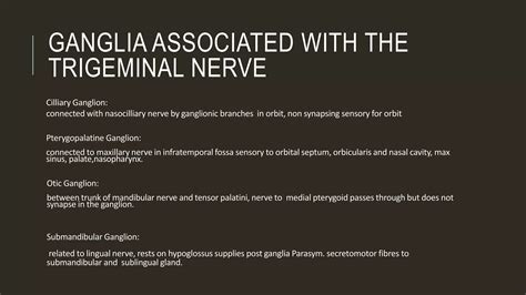 The Trigeminal Nerve Pptx