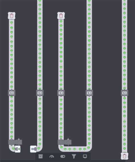 Bug Leaving An Underground Belt Into A Belt Corner Then A Splitter Merger Balancer Lowers Belt