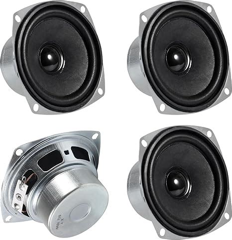 Amazon Com ACEIRMC 4PCS 10W Mini 3 HiFi Full Range Speaker 8 Ohm Anti Magnetic Audio 2 0 2 1