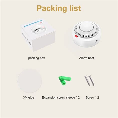 Tuya Smart Wifi Smoke Detector Smart Fire Alarm Progressive Sound Photoelectric Smoke Sensor
