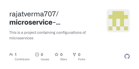 Github Rajatverma Microservice Configuration This Is A Project Containing Configurations