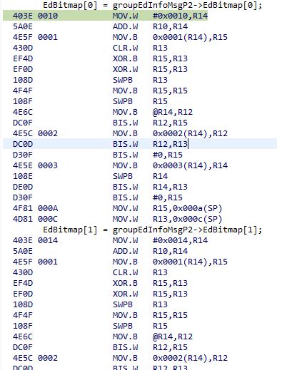 Compilermsp430g2744 Specify Memory Alignment Of A Packed Structure