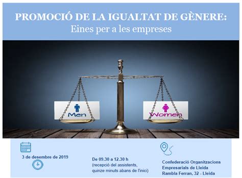 Desembre Xerrada Promoció de la Igualtat de Gènere Eines per a les Empreses Amb