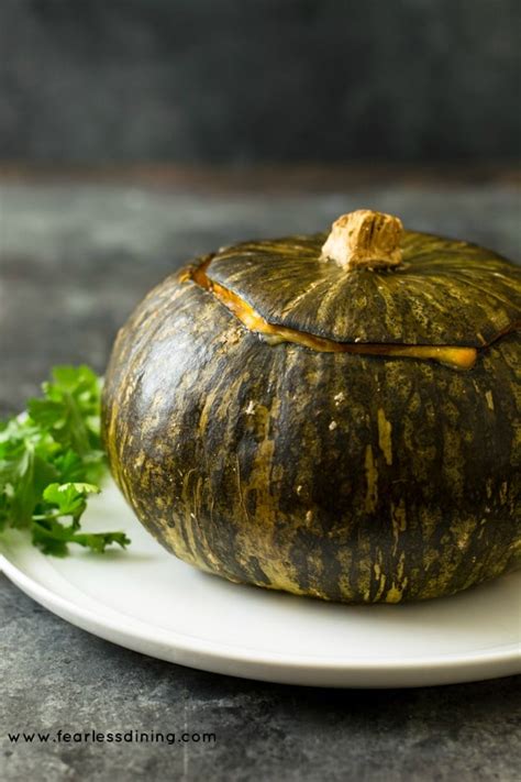 Vegetarian Stuffed Kabocha Squash Recipe Vegan Option Fearless Dining