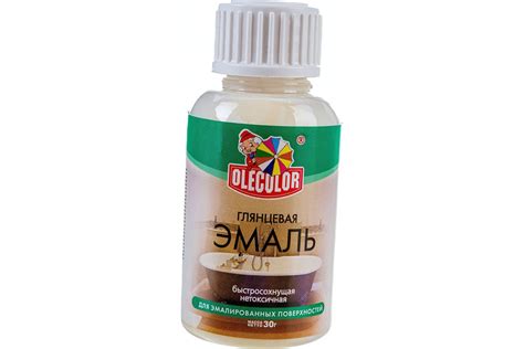 Эмаль акриловая для эмалированных поверхностей OLECOLOR глянцевая, 30 ...