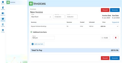 Invoices Generating An Invoice Tapestry Tutorials The Foundation Stage Forum Ltd