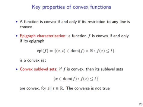 《convex Optimization》notes 2 — Convexity I Sets And Functions By 一個沒