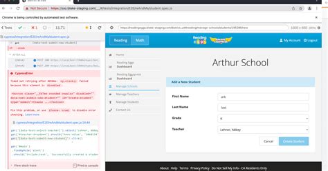 Cypress The Submit Button Is Disabled Even After All The Text Fields