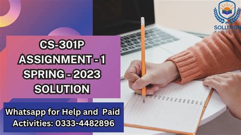 Cs301p Assignment 1 Solution 2023 Cs301p Assignment 1 Correct Solution Spring 2023 Cs301p