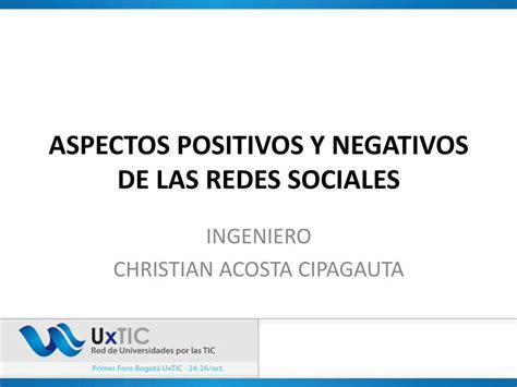 Pdf Aspectos Positivos Y Negativos De Las Redes Aspectos