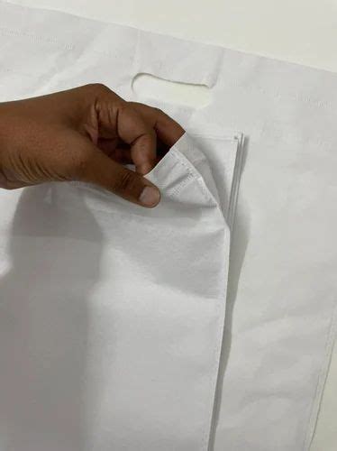 D Cut Plain White Non Woven Carry Bag For Shopping At Rs 115 Kg In Bhiwani
