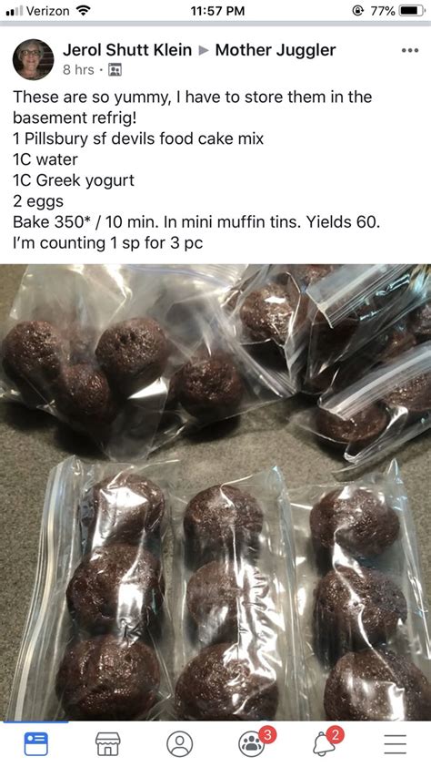 Pin By Kelly Braman On Healthy Snacks Weight Watchers Desserts