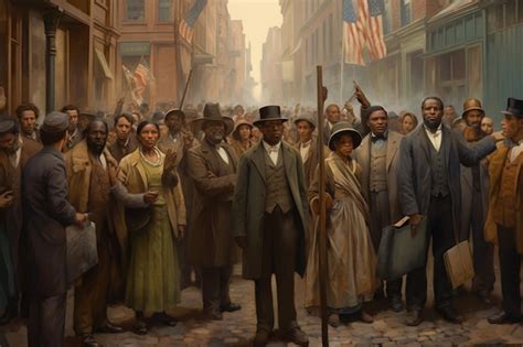 Premium Ai Image Observing The Passing Of The 13th Amendment