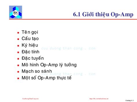 PDF Mạch Điện Tử Đh Bách Khoa Hcm Ths Nguyễn Thanh Tuấn Mdt C6