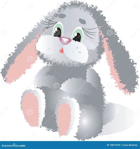 Toy rabbit. stock vector. Illustration of single, childhood - 14810769