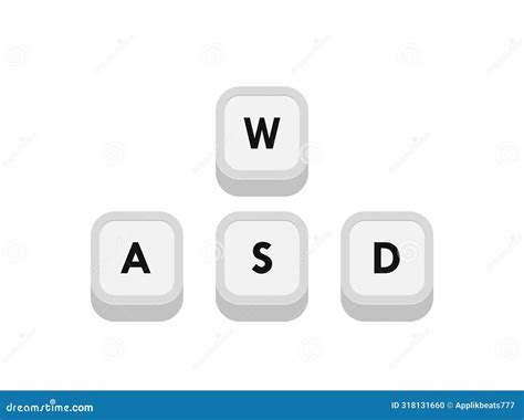 Wasd Computer Keyboard Plexus Buttons Desktop Interface Web Icon
