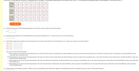solved a determine the equation of the estimated regression line 1 answer transtutors