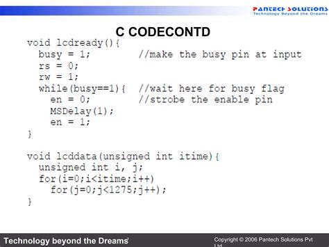 Interfacing LCD With 8051 Microcontroller PPT