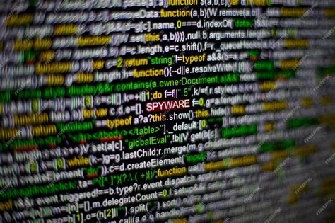 Premium Photo Macro Photo Of Computer Screen With Program Source Code
