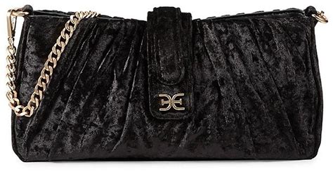 Sam Edelman Ellie Textured Convertible Clutch In Black Lyst