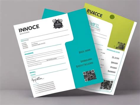 Premium Photo Invoice Design Template Vector And Editable Or Customizable Invoice Design Set