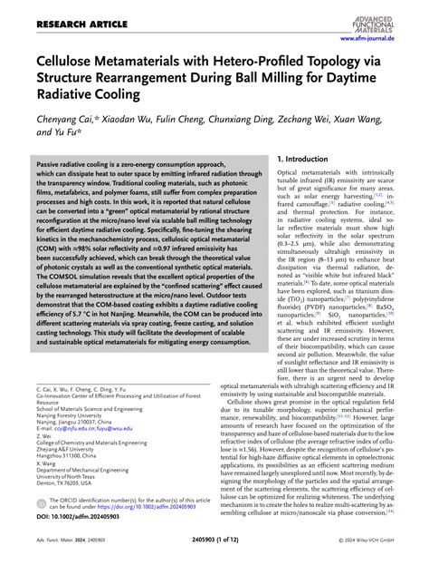 Cellulose Metamaterials With Hetero‐profiled Topology Via Structure Rearrangement During Ball