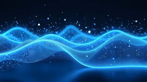 Abstract Cyan Blue Glowing Waves Dynamic Energy Flow Background Design Stock Photos - Free ...