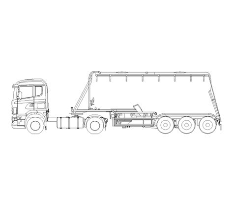 2d Cadblock Eines Cargo Lkw Cadblocksfree Thousands Of Free Cad Blocks