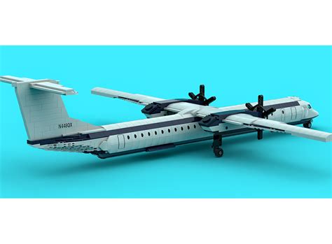 Lego Moc 215862 Dash 8 Q400 By Mshenn Rebrickable Build With Lego