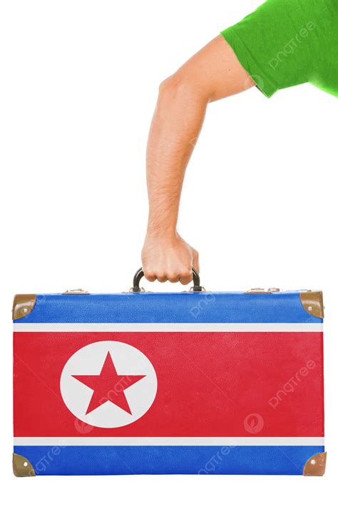 朝鮮國旗鎖手提箱運輸 照片背景圖桌布圖片免費下載 Pngtree