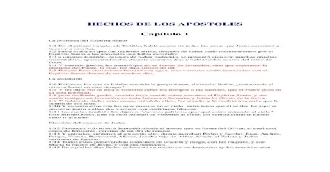 Hechos De Los ApÓstoles Capítulo 1hechos De Los ApÓstoles Capítulo 1 La
