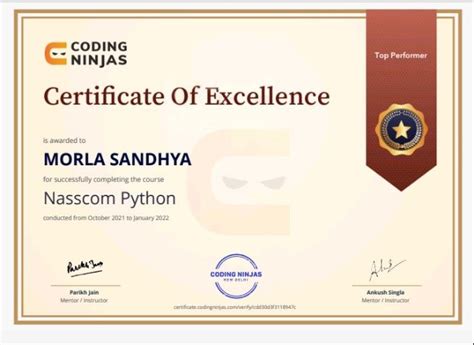 Sandhya Morla On Linkedin Codingninjas Python