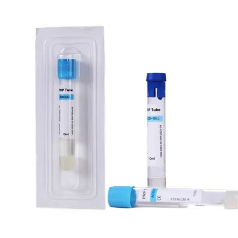 Platelet Rich Plasma Prp Tubes With Gel And Anticoagulant 10ml Prp Kit