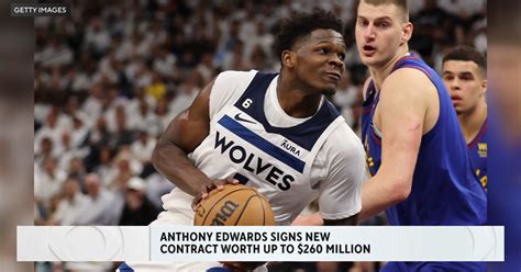 Anthony Edwards Agrees To 5 Year 260m Extension With Timberwolves